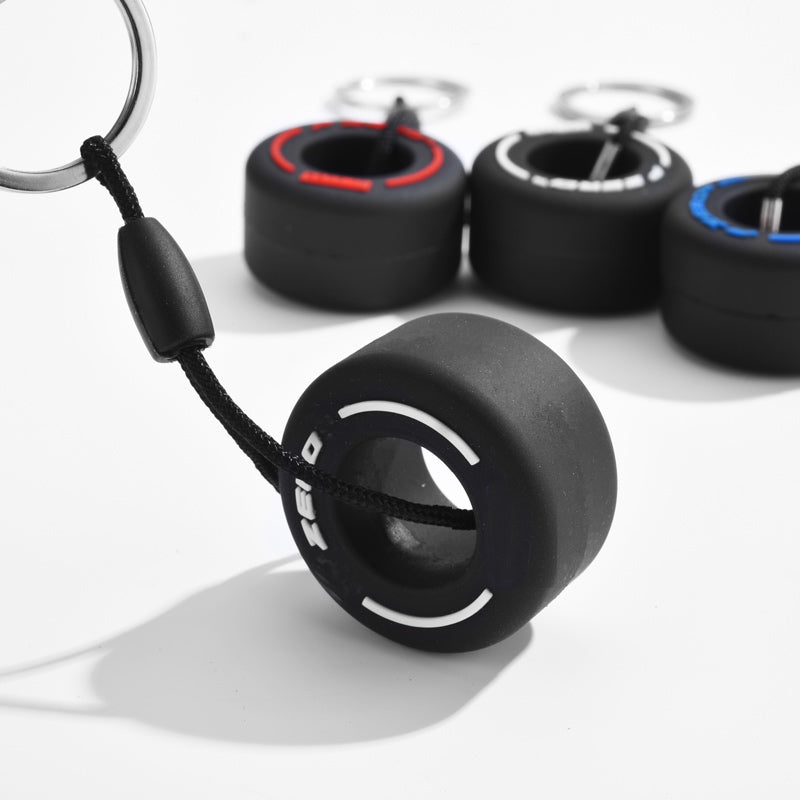 Formula 1 Car Tire Keyring – F1 Car Cave